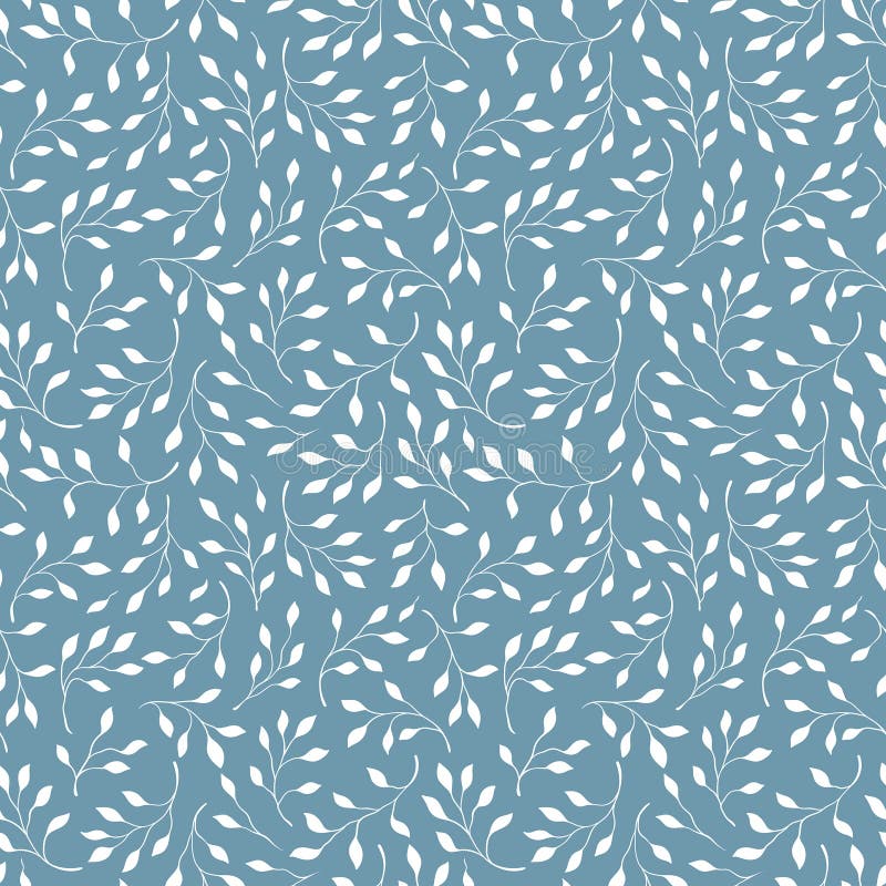 Nature Hand Drawn Seamless Pattern Stock Vector - Illustration of ...