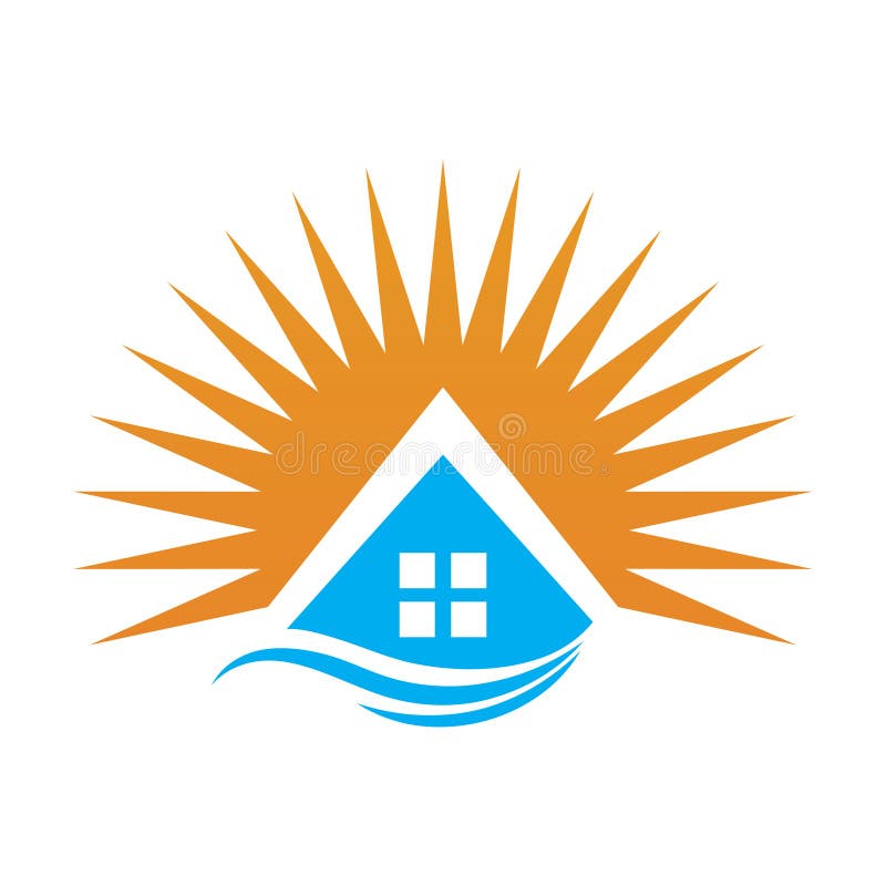Nature Home Logo Vector Icon Stock Vector - Illustration of design ...