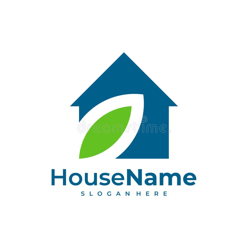 Nature House Logo Designs Concept Vector. Home Leaf Logo Template Stock ...