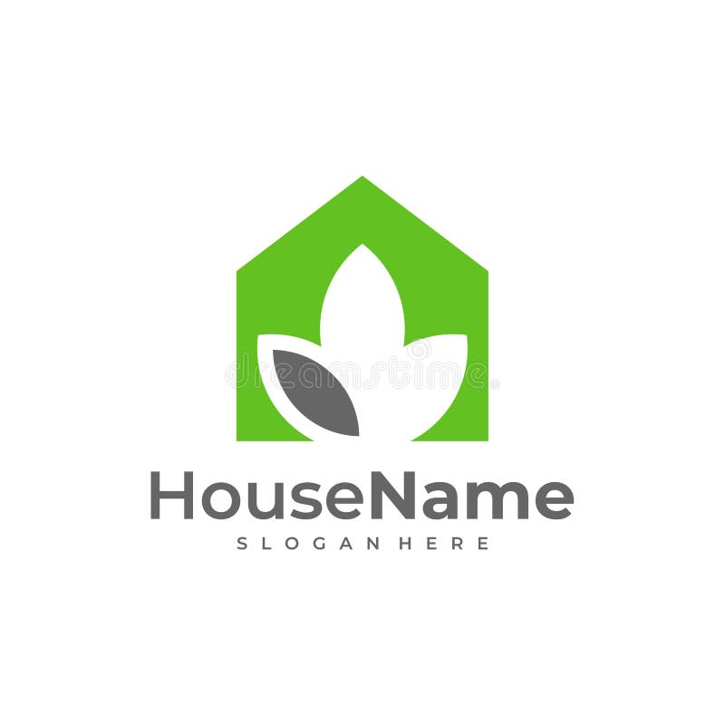 Nature House Logo Designs Concept Vector. Home Leaf Logo Template Stock ...