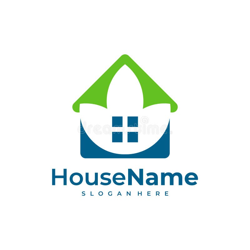 Nature House Logo Designs Concept Vector. Home Leaf Logo Template Stock ...