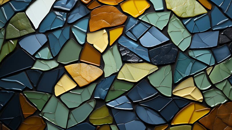 Nature and Human Intervention Mosaic Harmonious Balance Stock ...