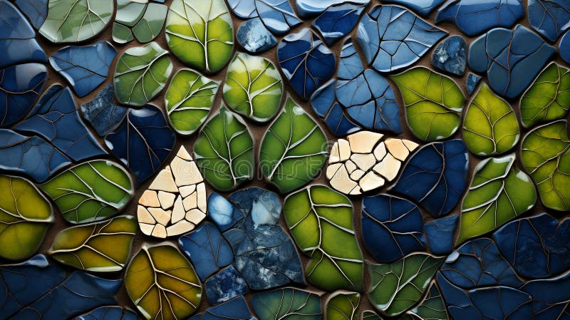 Nature and Human Intervention Mosaic Harmonious Balance Stock ...