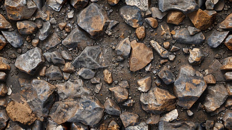 Nature with a Hyper-realistic Depiction of Dirt and Rocks, Their ...