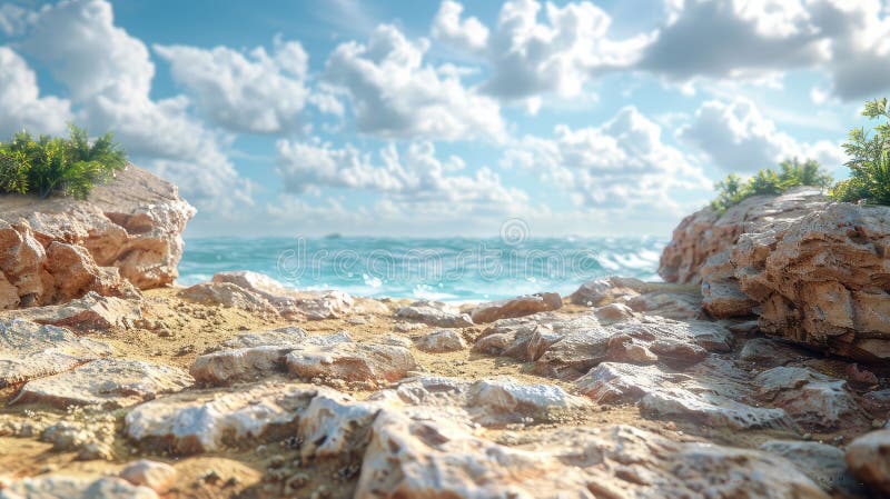 Nature with a Hyper-realistic Depiction of Dirt and Rocks, Their ...