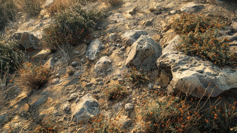 Nature with a Hyper-realistic Depiction of Dirt and Rocks, Their ...