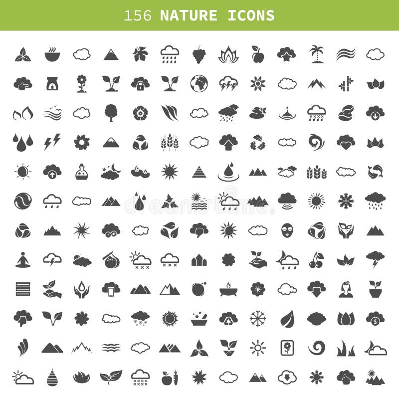 Nature an icon stock vector. Illustration of nature, resort - 39034804