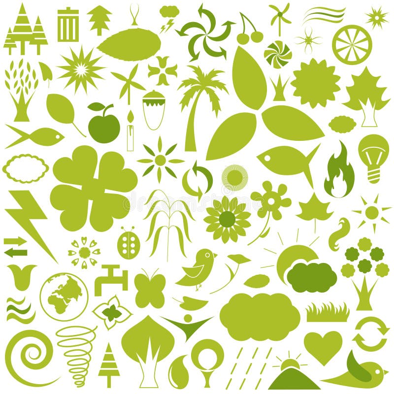 Nature icons stock vector. Illustration of concept, house - 13292982