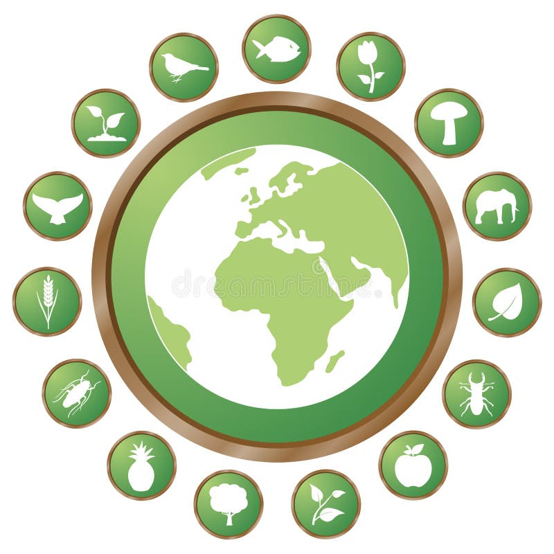 Nature icons stock vector. Illustration of wheat, icons - 100192858