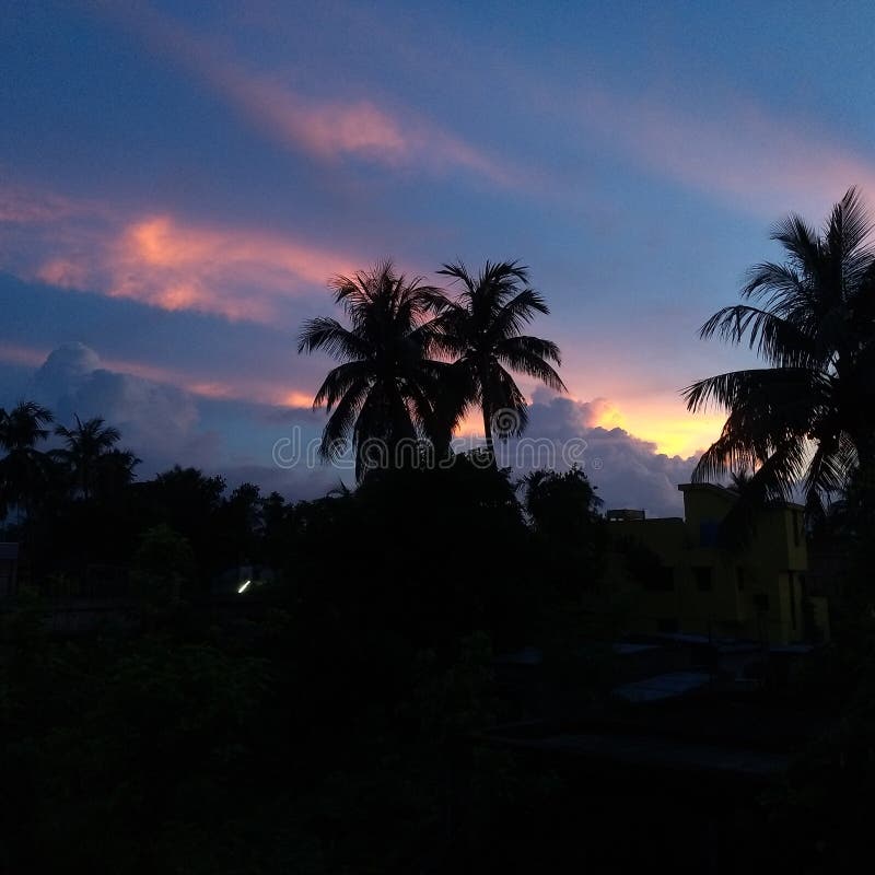 Nature in India during Sunset Mobile Click Stock Image - Image of india ...