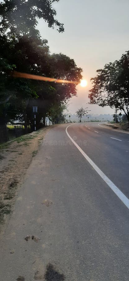 Nature stock photo. Image of nature, road, evining, time - 167020272