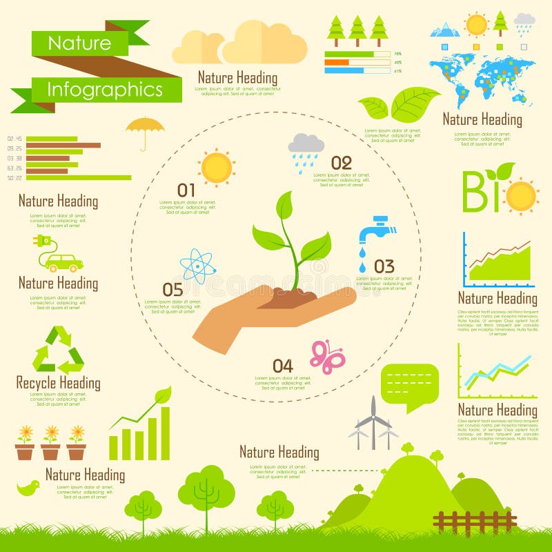 Nature Infographics stock vector. Illustration of icon - 40705468