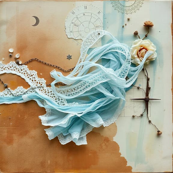 Nature-inspired Collage with Forest Elements in Layered Design Stock ...