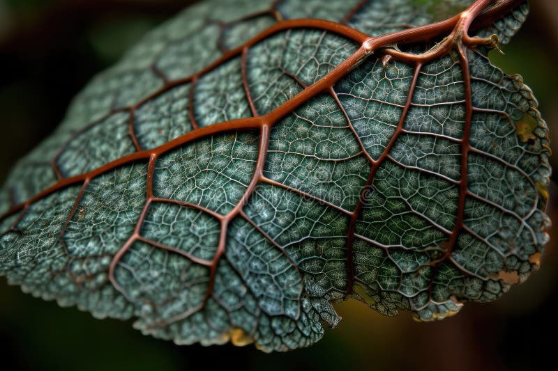 Nature-inspired Fractal Pattern on Leaf Stock Illustration ...