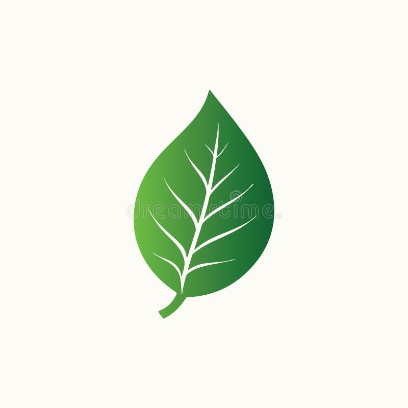 Nature Inspired Green Leave Icon Stock Illustration - Illustration of ...