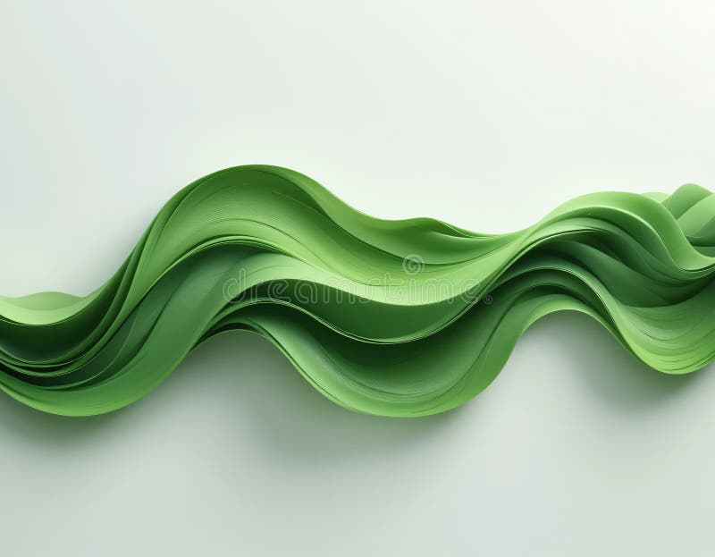 Nature-inspired Green Minimal Abstraction Stock Illustration ...