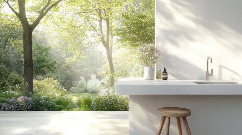 Nature-inspired Kitchen: Elegant Space Seamlessly Blending Modern ...