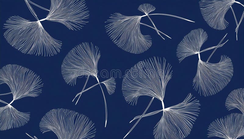 Nature-inspired Pattern Featuring Delicate Graphic Elements Resembling ...