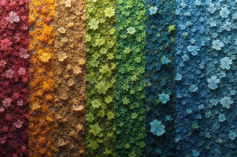 Nature-Inspired Patterns and Technology Applications Stock Illustration ...