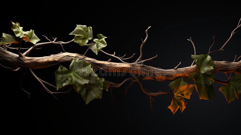 Nature-inspired Vine Branch Zbrush Render with Naturalistic Colors ...