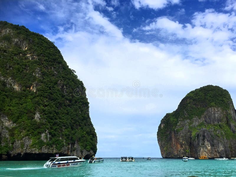 The Nature of the Island Phi Phi. Thailand Editorial Stock Image ...