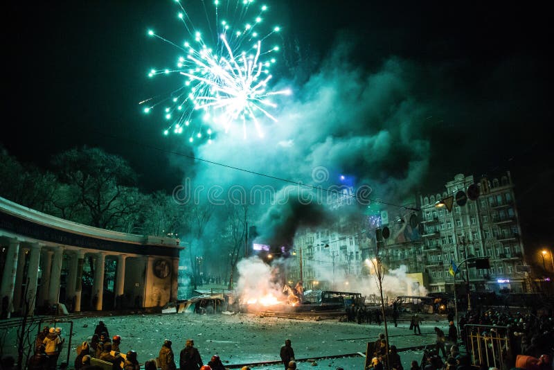 Nature Kiev Ukraine Maidan Revolution Editorial Photography - Image of ...