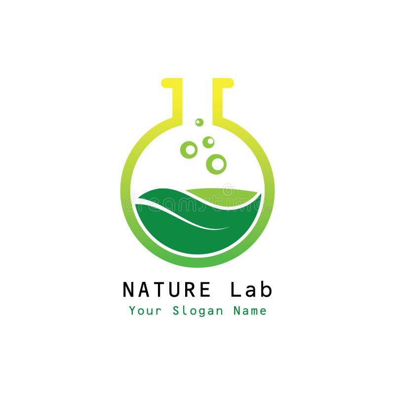 Nature Lab Logo Design Concept Vector. Creative Lab with Leaf Logo ...