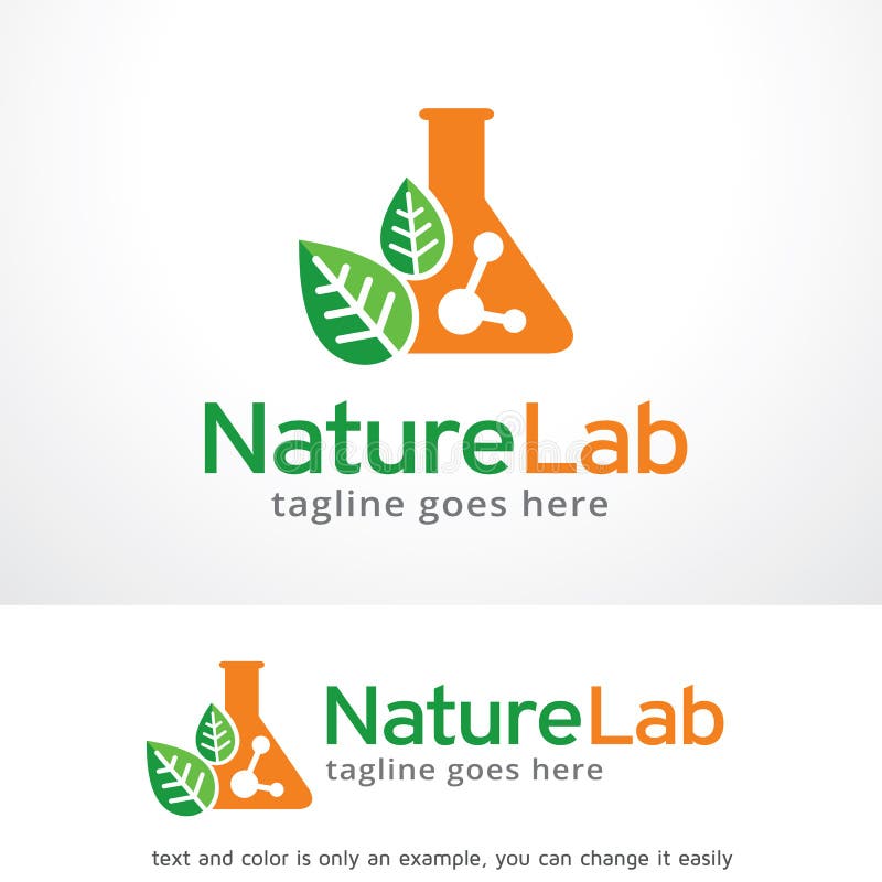Nature Lab Logo Template Design Vector Stock Vector - Illustration of ...