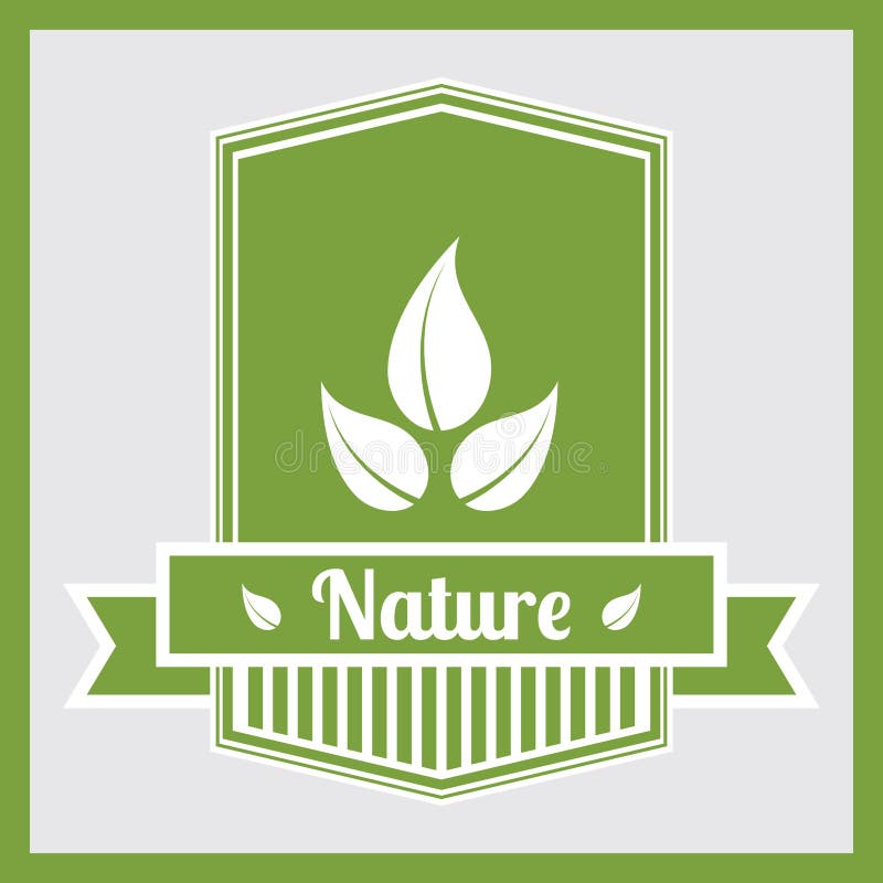 Nature Label. Vector Illustration Decorative Design Stock Vector ...