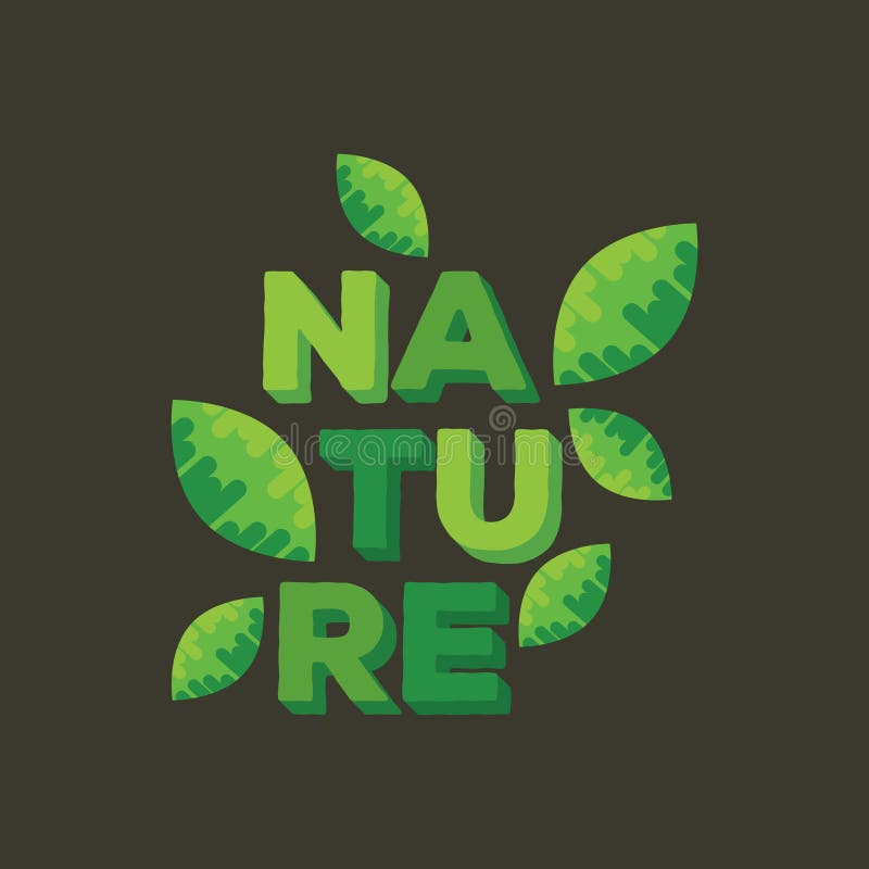 Nature Label. Vector Illustration Decorative Design Stock Vector ...