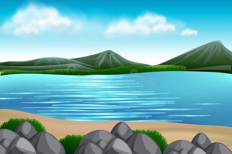 Nature Lake Stock Illustrations – 100,033 Nature Lake Stock ...