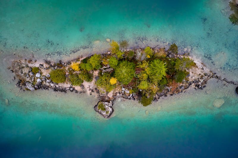 Nature Landscape of Beautiful Forest and Clear Blue Lake Stock Image ...