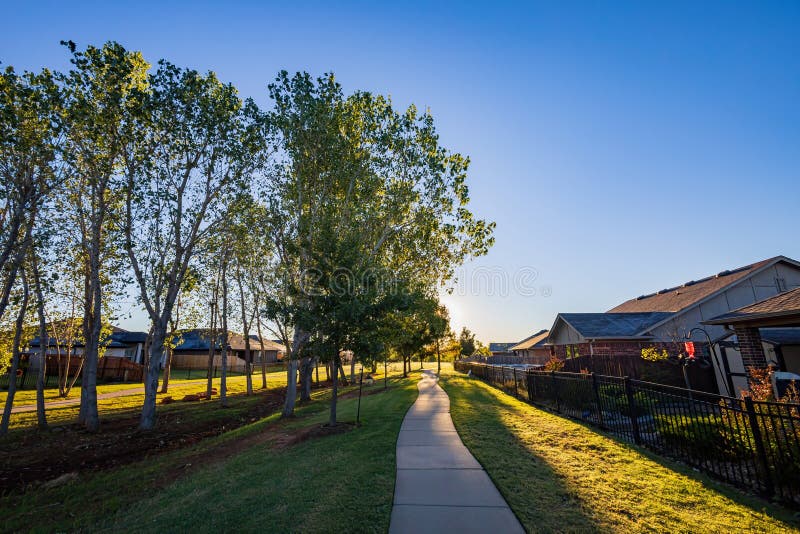 Nature Landscape of a Community Stock Image - Image of nature, sunny ...