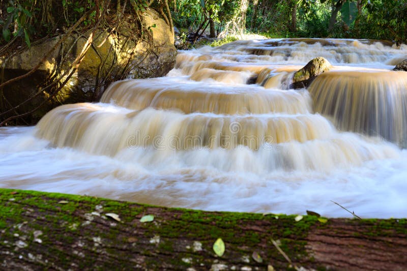 Nature Landscape of Flash Flood in Waterfall by Previous Heavy Rain in ...