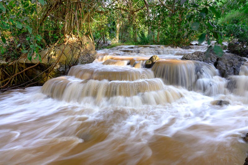 Nature Landscape of Flash Flood in Waterfall by Previous Heavy Rain in ...