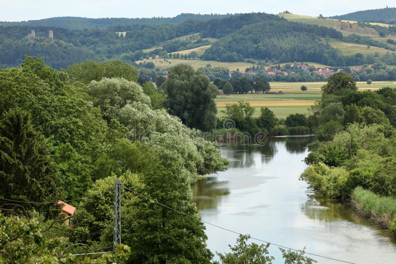 Nature and Landscape between Hesse and Thuringia Stock Image - Image of ...