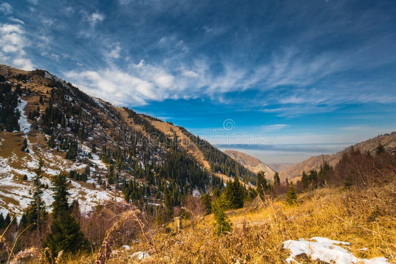 Nature Landscape Mountains Central Asia Stock Photo - Image of european ...