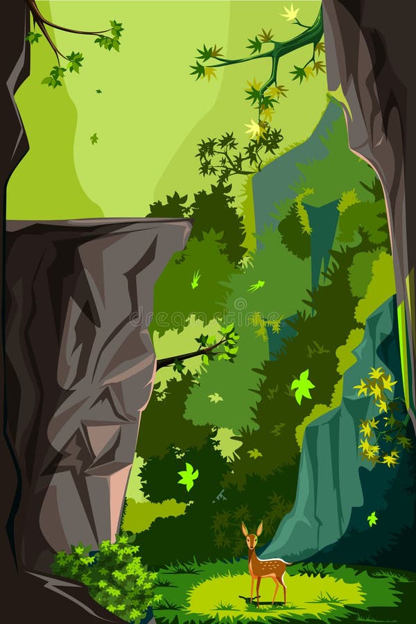 Nature Landscape Scenery Background Stock Vector - Illustration of ...