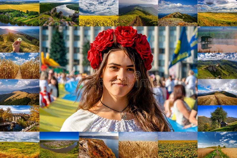 Nature and Landscapes of Ukraine in a Collage are Collected in a Mosaic ...