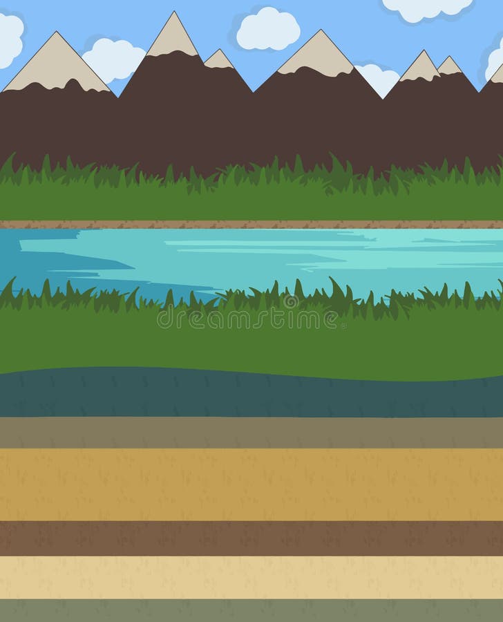 Nature Layer Vector Illustration Stock Vector - Illustration of ...