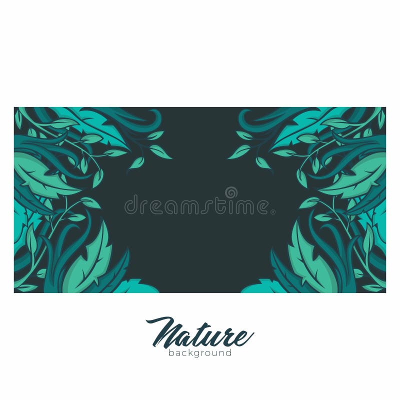Nature Leaves Background Simple Design with Green Color Combination ...