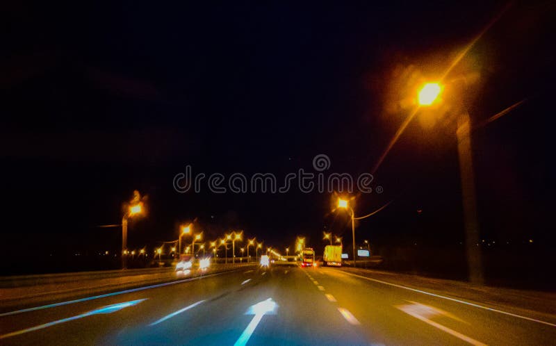 Nature... Lights...lanterns... Track... Cars.. Stock Image - Image of ...