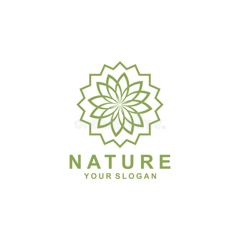 Nature Logo Template stock photo. Image of linear, vector - 166729594