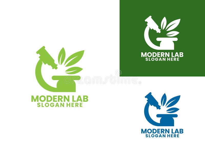 Nature Medical Laboratory Science Logo Design Vector. Modern Nature Lab ...