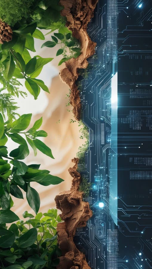 Nature Meets Technology: an Image Showcasing the Harmony of Natural ...