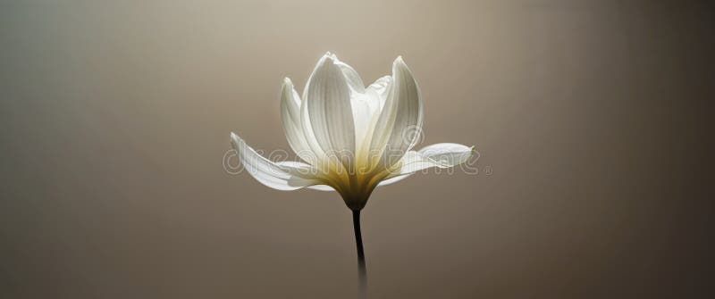 Nature in Motion a Flower Opening To Embrace Growth and Change. Stock ...
