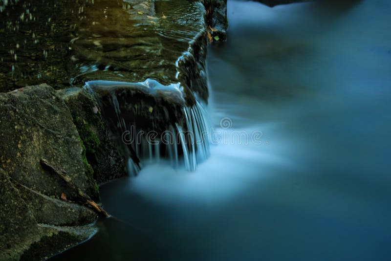 Nature in a moving river stock image. Image of rock - 262006275