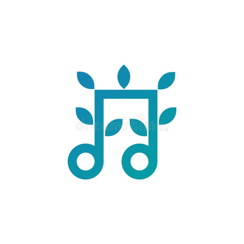 Nature music logo design stock vector. Illustration of abstract - 242225038