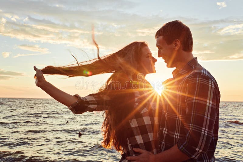 He and she on a Nature Outing Stock Photo - Image of attractive, bride ...