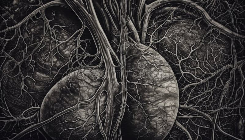 Nature Pattern Shapes Human Cell Dendrite Fiber Generated by AI Stock ...